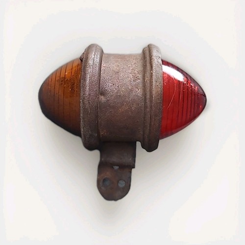 Vintage Red & Amber Clearance Marker Light & Lens Assembly Untested ...