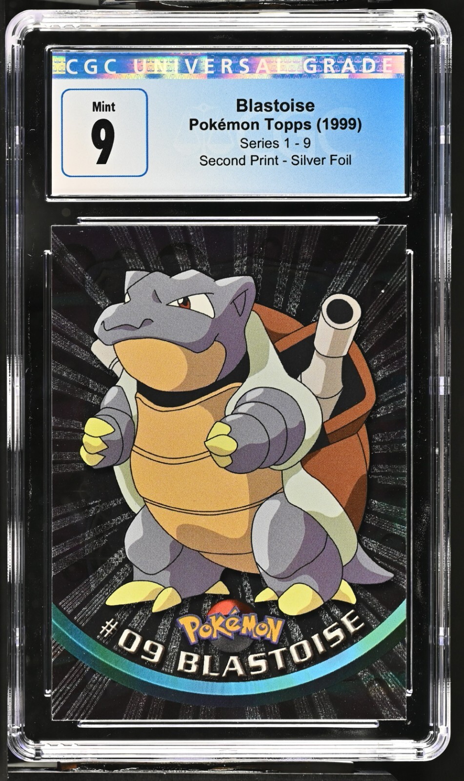 CGC 9 Graded Blastoise #9 Topps Silver foil series 1 Pokemon Card | eBay