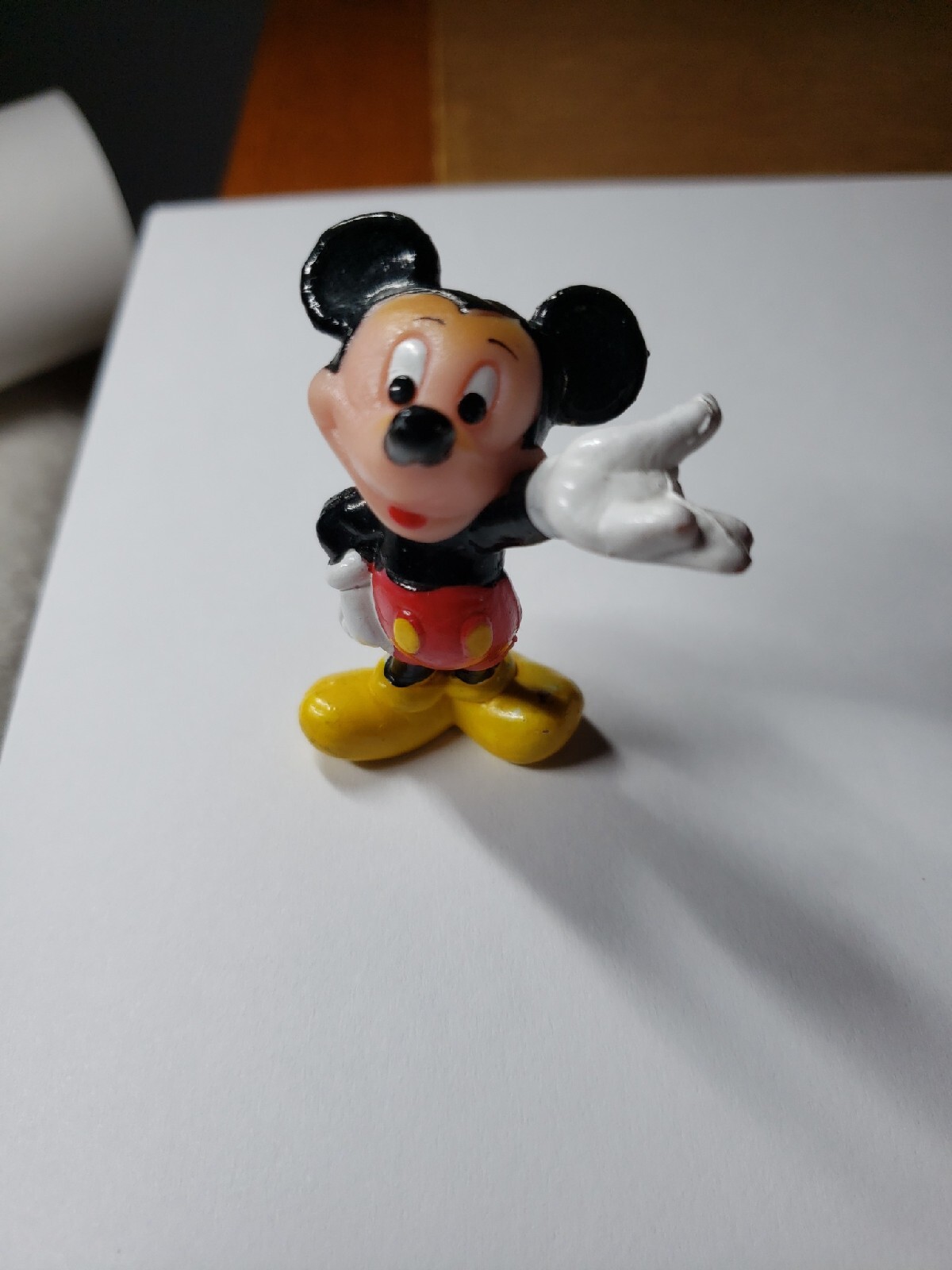 Two Mickey Mouse PVC with balloons and applause 2" cake topping ...