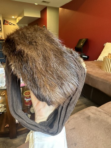 *CLASSY Vintage Brown Teardrop Hat Made From Felt And Muskrat Fur | eBay