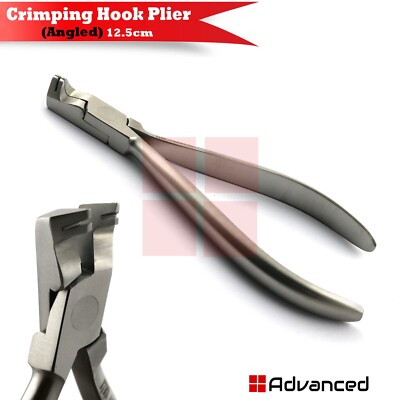 Dental Arch Crimping Hook Plier Angled 12.5cm Orthodontic Crimpable ...