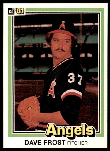 1981 DONRUSS DAVE FROST . CALIFORNIA ANGELS #52 | eBay