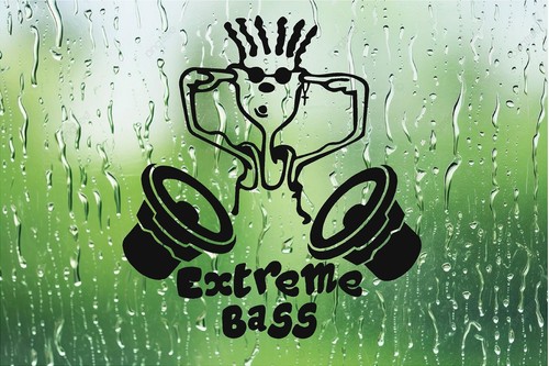 EXTREME BASS Fido Dido Style Lifestyle Funny Vinyl Car Sticker Novelty ...