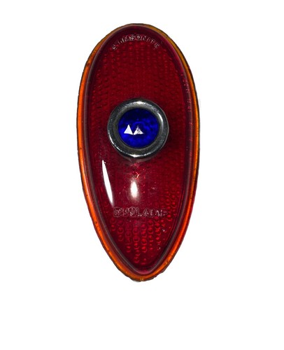 38 39 Ford GLASS tear drop Tail Light blue dot LENS DUOLAMP HOT ROD RAT ...
