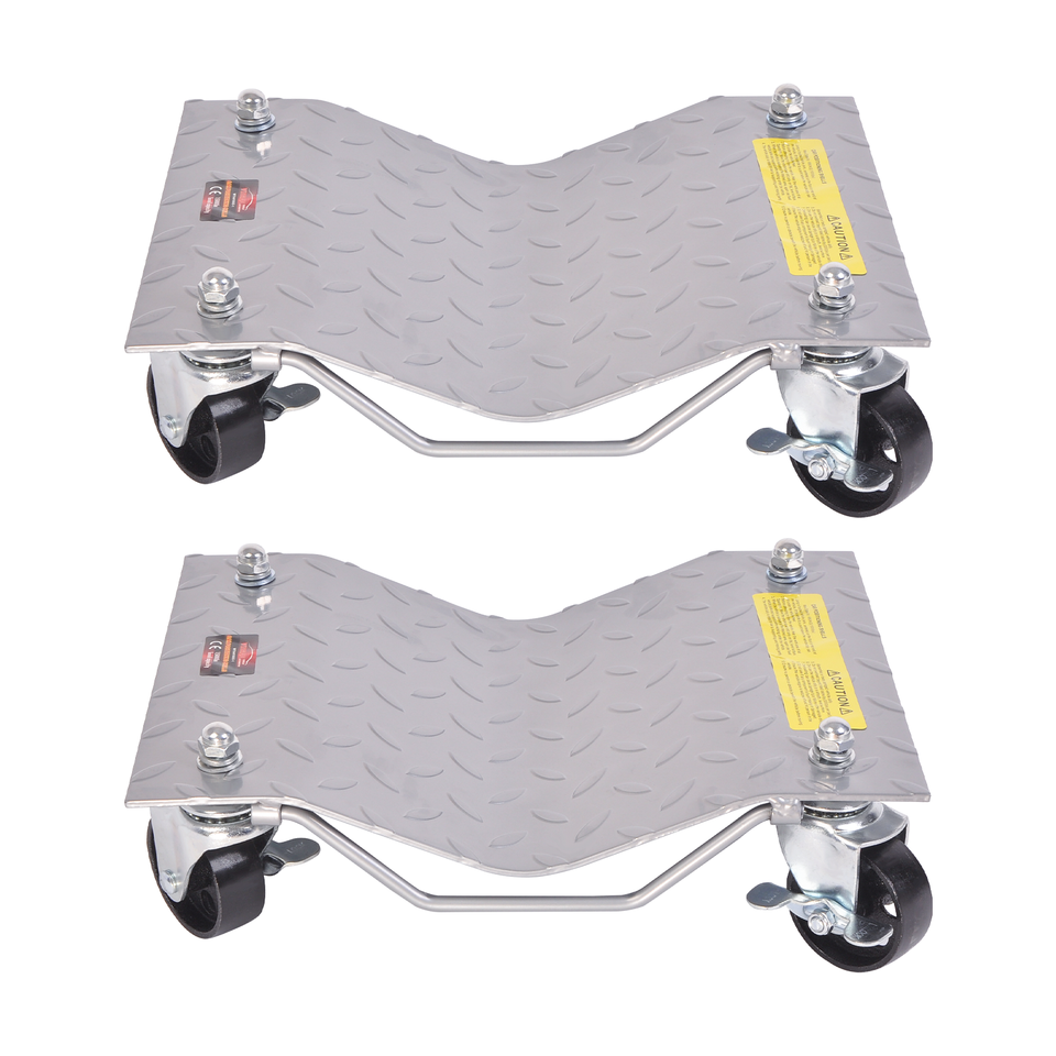 2PC 12" Tire Skates Wheel Dolly Move Your Car on Ball Bearings Skates ...