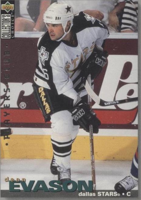 1995-96 Upper Deck Collector's Choice - Dean Evason #307 Player's Club ...