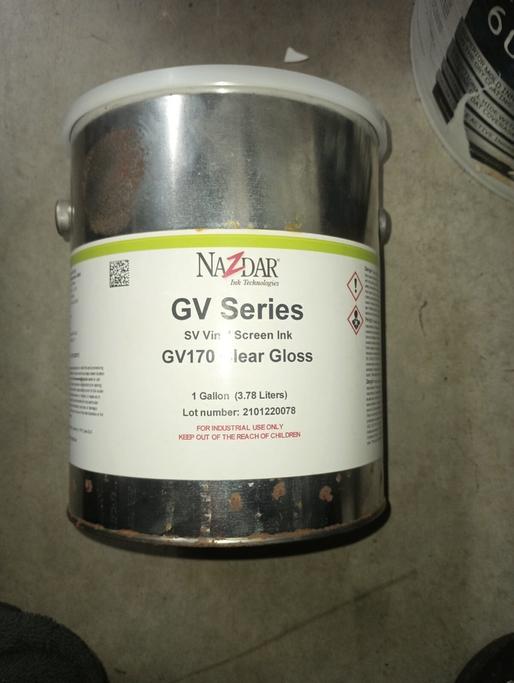 1 Gal Nazdar GV Series SV Vinyl Screen Ink GV170 Clear Gloss Screen ...