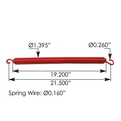 KENWORTH HOOD SPRING K224-81 Red, T600, T800, W900 1998- 2006 | eBay