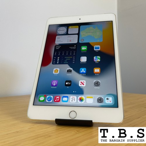 Apple iPad Mini 4 - 128GB, Wi-Fi + 4G, Silver - A1550 (Unlocked ...
