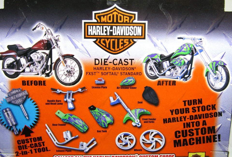 2000 Metal Maxx Harley Davidson Custom Shop FXST Softail Standard 1:20 ...