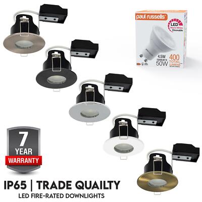 IP65 Recessed Bathroom Ceiling GU10 Light Downlight Spotlights ...