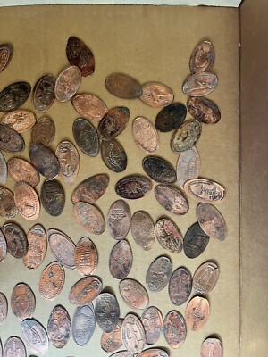 Elongated Penny Lot - 100 mixed pennies - Photos are of Actual Lot EP03 ...