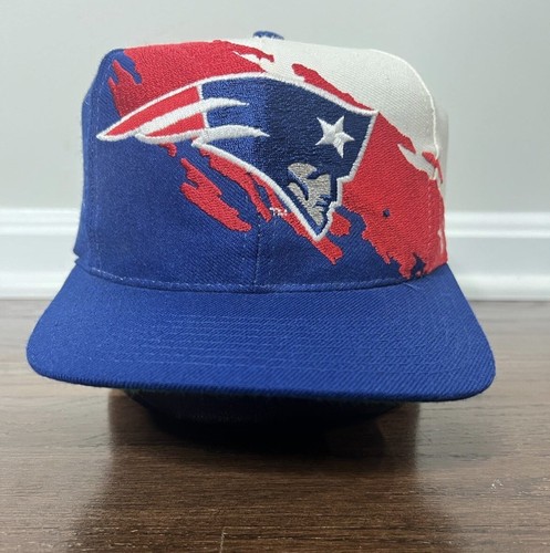 Vintage 90s New England Patriots Logo Athletic Pro Line Splash Snapback ...