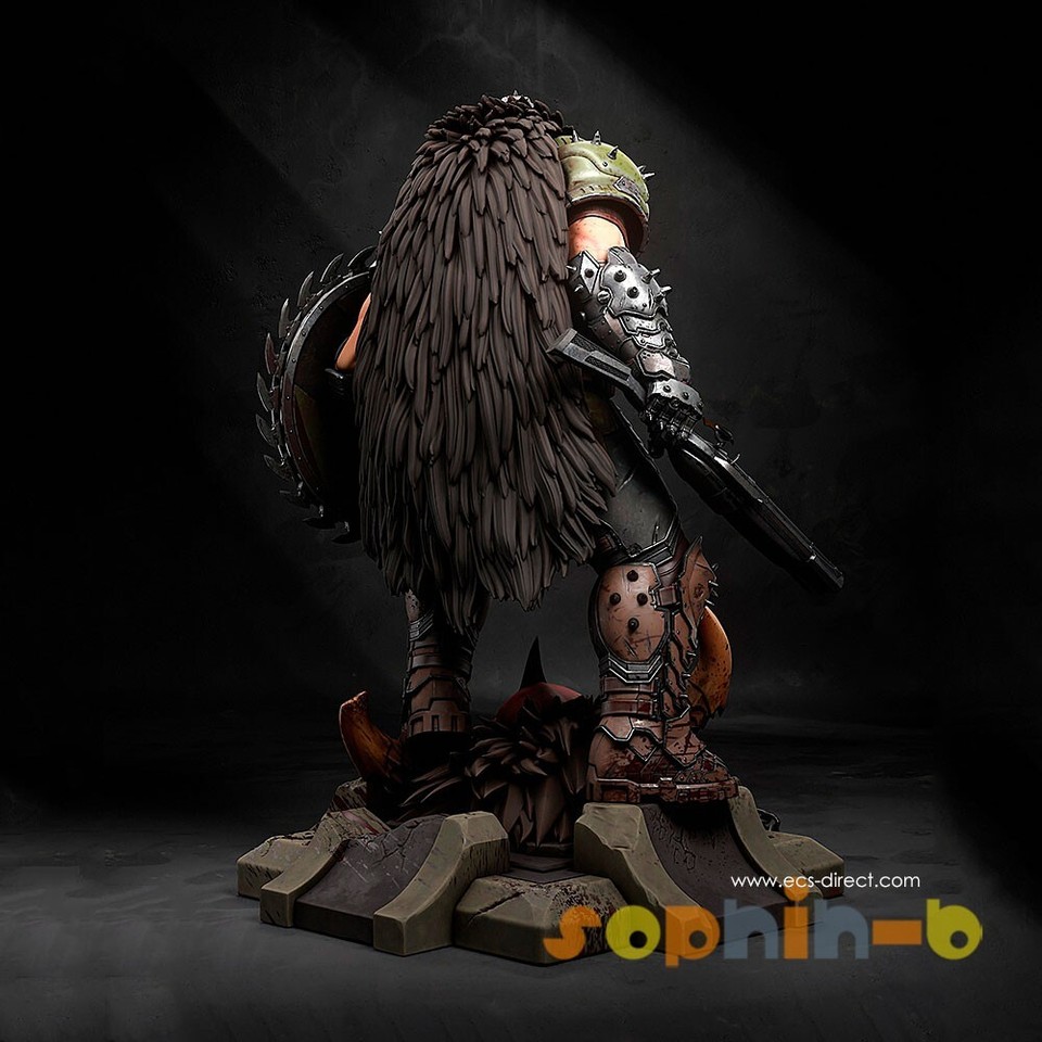 Doomguy Doom Resin 1:6 Scale Model Kit Unpainted 3d Print GK Statue ...