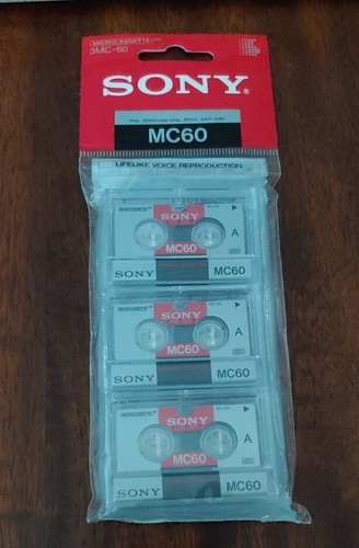 VTG Sony MC60 Microcassettes New in Sealed Packaging | eBay