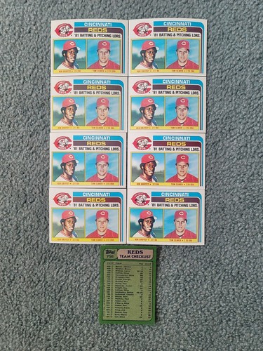 1982 Topps "Reds Leaders" Tom Seaver/Ken Griffey Lot of approx 9 Cards ...