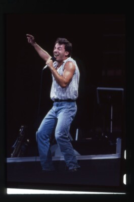 Bruce Springsteen Muscular Arms Singing in Concert Original 35mm ...