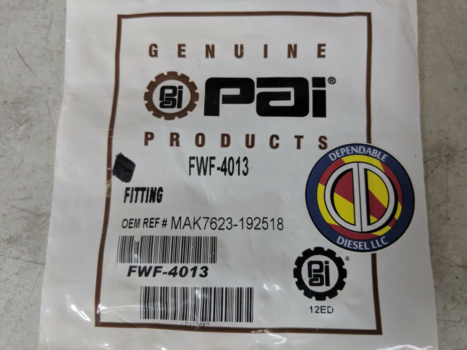 Windshield Washer Fitting Nozzle for CH CL CY. PAI# FWF-4013 Ref.# Mack ...