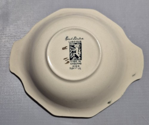 VINTAGE H&K TUNSTALL POTTERY LUSCIOUS PATTERN DISH MADE IN ENGLAND | eBay