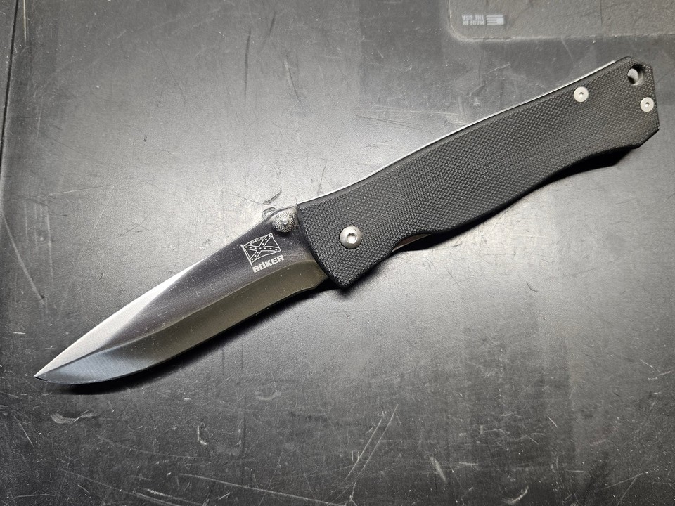 Boker Brend 2054 Knife Walter Brend Germany Plainedge G-10 | eBay