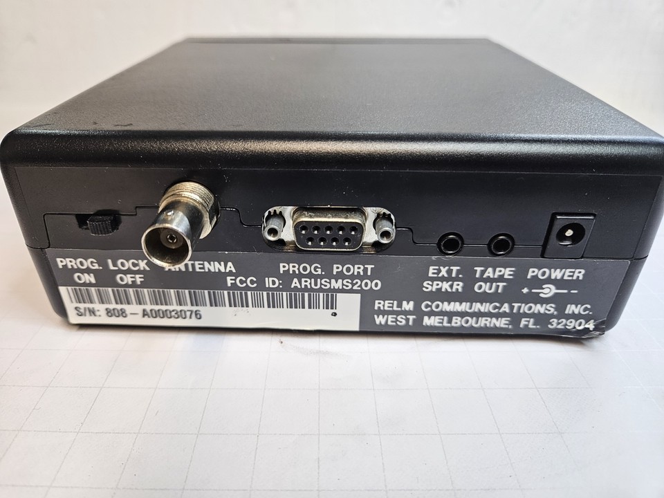 Relm MS-200 Scanner FOR PARTS BAD AUDIO AMP | eBay