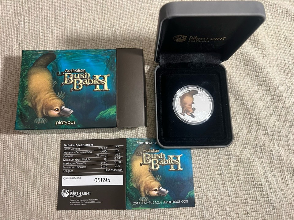 2013 Australian Bush Babies Coin Set 1/2oz 999 Silver Proof Perth Mint ...
