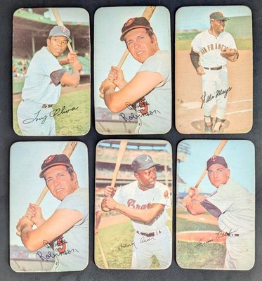 Lot of 6 - 1971 Topps Super Baseball Cards with Hall of Famers & Stars ...
