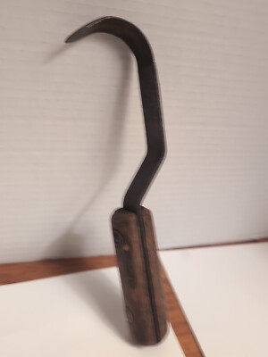 Antique-Rustic-Primitive Corn Sickle Scyth Wood Handle Farm Hand ...