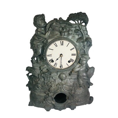 Waterbury Clock c. 1856 - Nicholas Muller - Cast Iron Figural Front ...