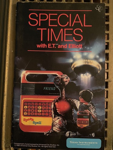 Texas Instruments Speak & Spell Special Times With ET and Elliot Free ...