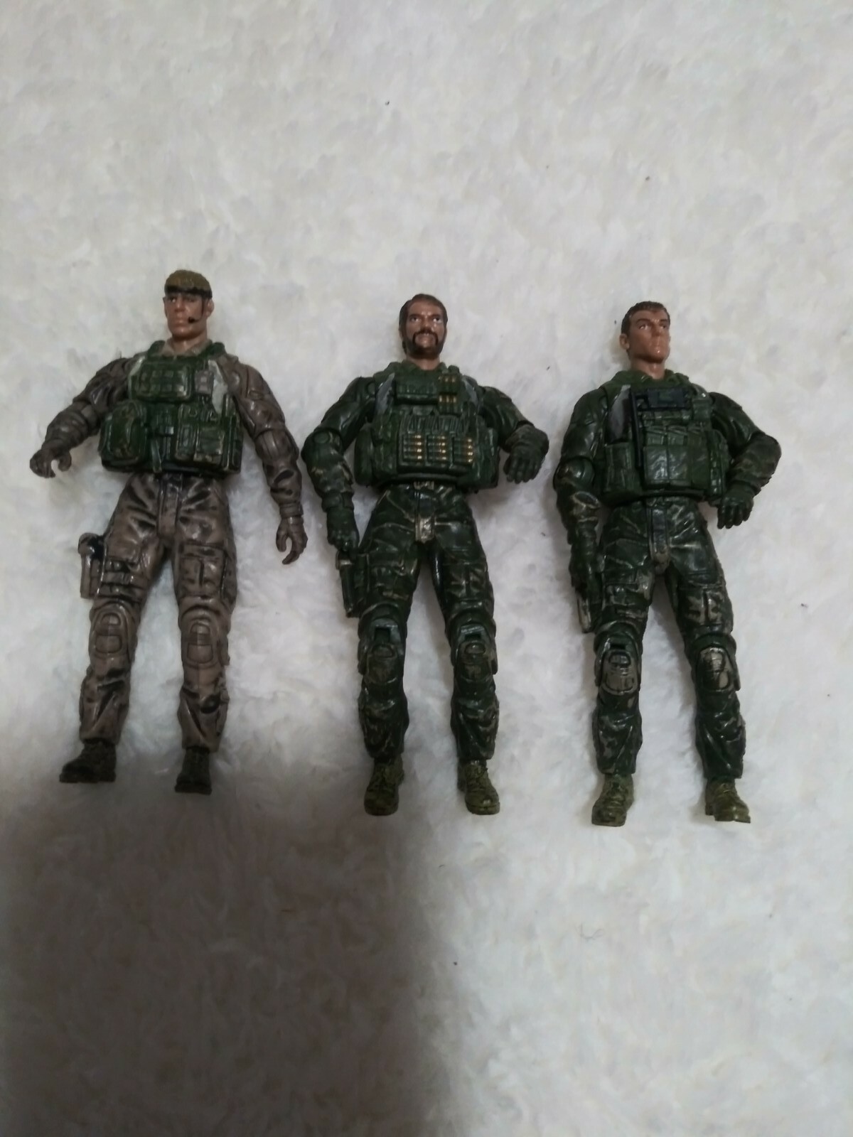 Blue box Plastic Army Men Figure Lot of 3 Mix BlueBox soldiers military ...