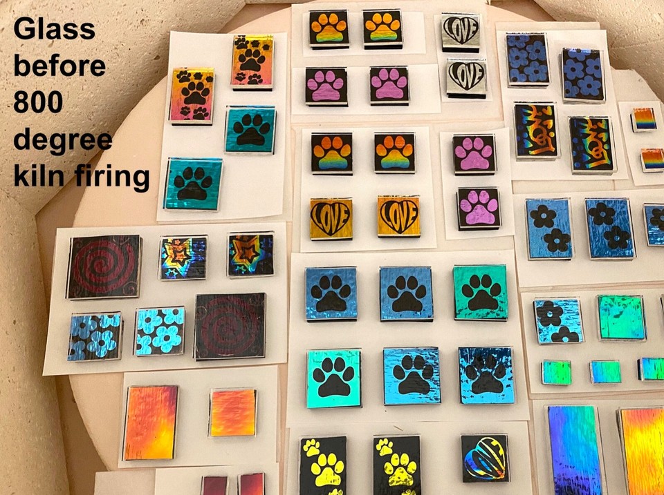 Glass Pendant, Handmade Dichroic Glass Pendant, Fused Glass Pendant ...