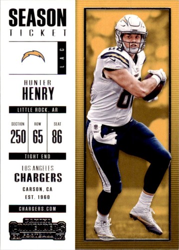 2017 Panini Contenders. Hunter Henry (101) Football Cards. #71 | eBay