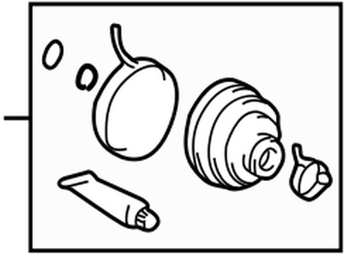 04438-42201 Toyota Boot kit, front drive shaft inboard joint, rh ...