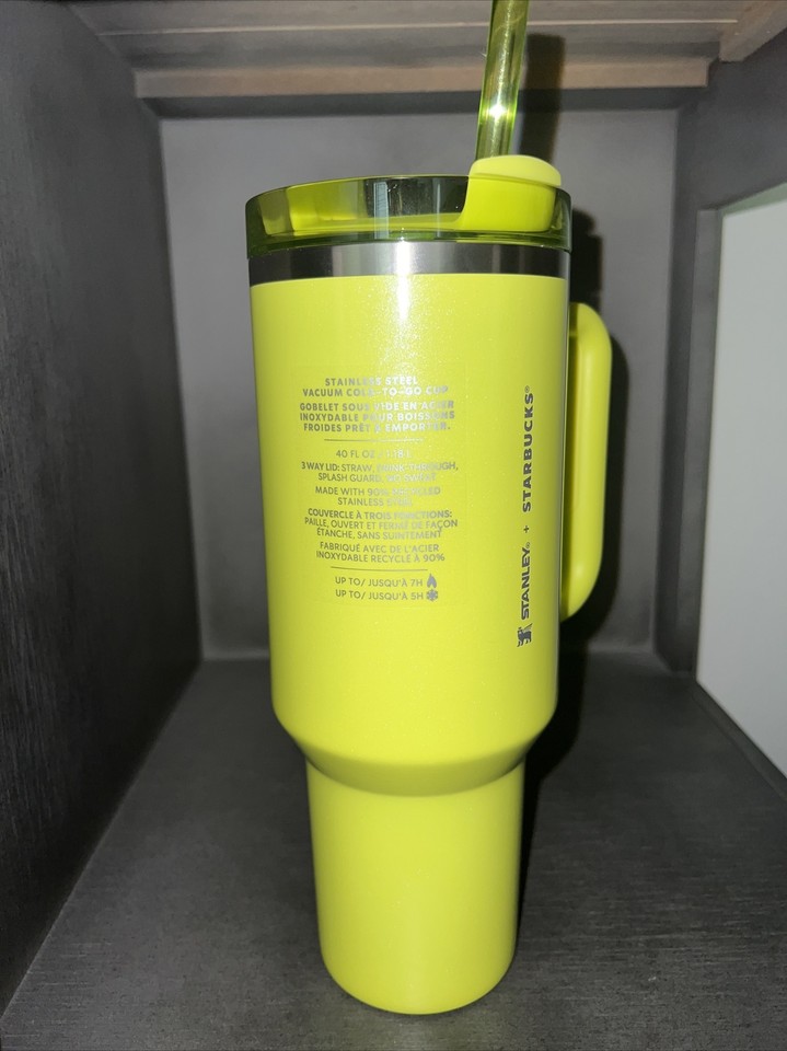 STANLEY Target Summer Exclusive Lime Green Shimmer 40oz Tumbler | eBay