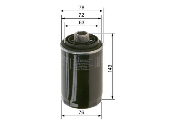 Oil Filter F026407080 Bosch 06J115403Q 06J115561B 06H115403 06J115403C ...