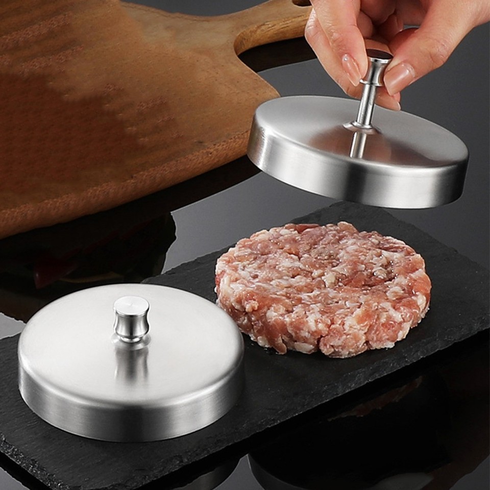 Press Meat Mold Hamburger Patty Maker Stainless Steel Making Tool ...