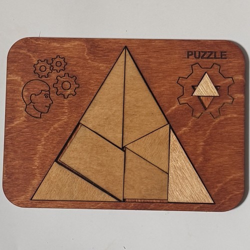 Handmade Wooden Impossible Triangle Puzzle | Brain Teaser Tangram | eBay