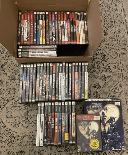 Playstation 2 PS2 Empty Case & Manual Only Lot Used - Kingdom Hearts ...