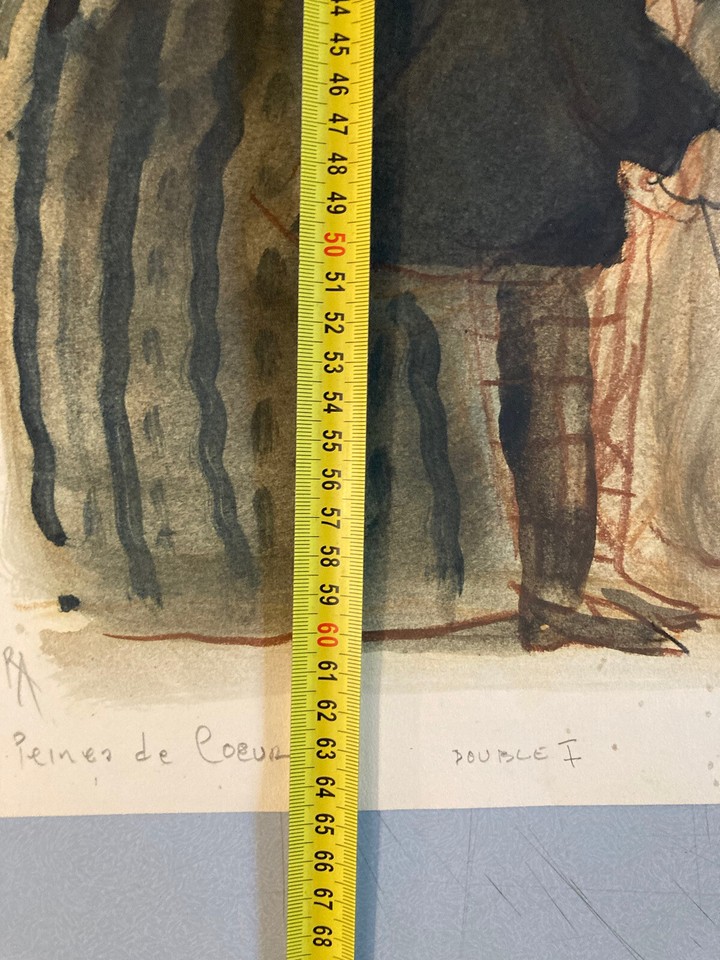 Très belle lithographie Ruben Alterio Couleur Animaux Animal Chat Paris ...