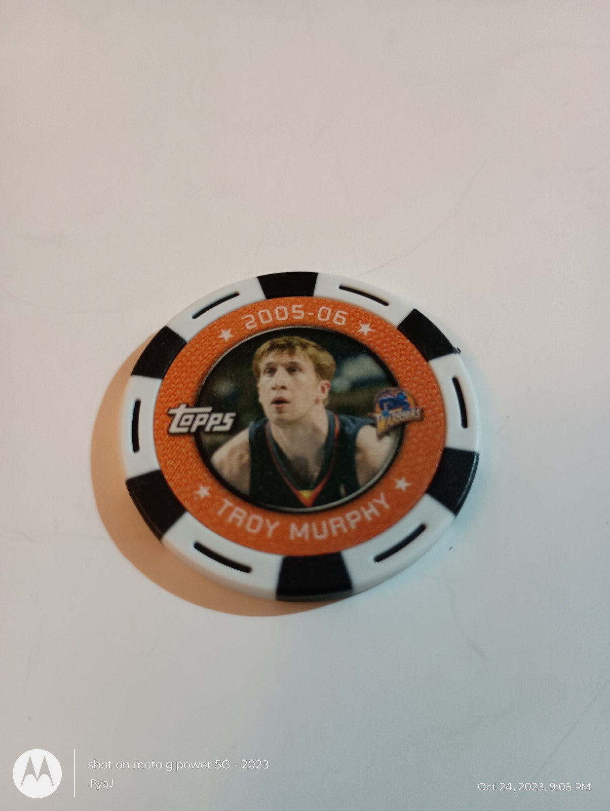 2005-06 Topps NBA Poker Chip Troy Murphy Golden State Warriors | eBay