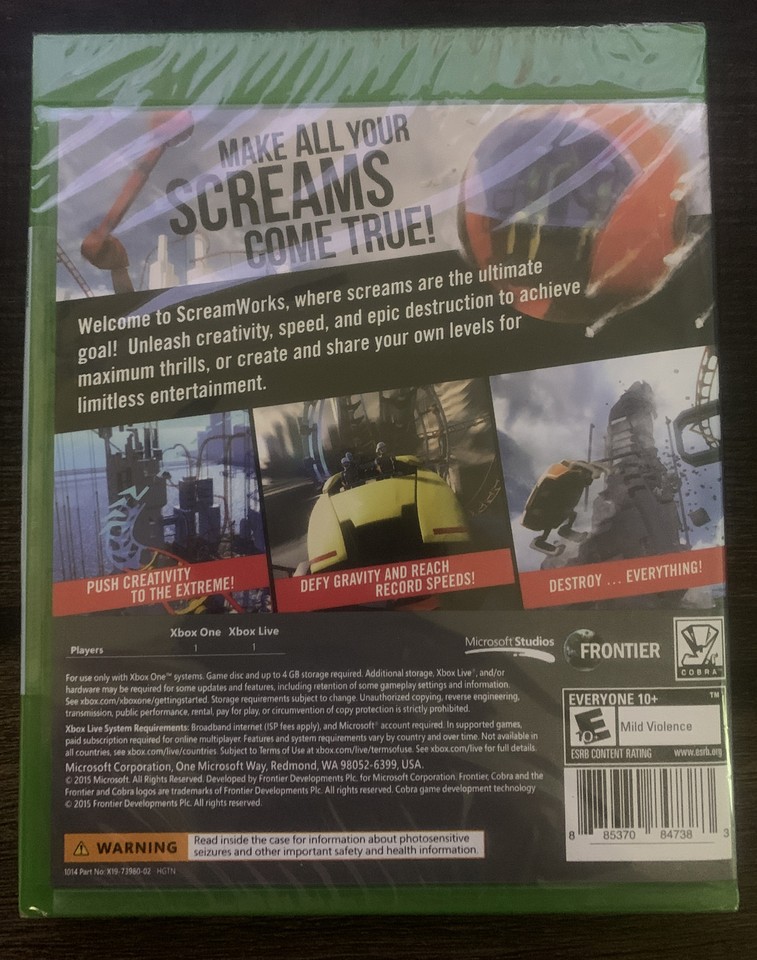 ScreamRide (Microsoft Xbox One, 2015) | eBay