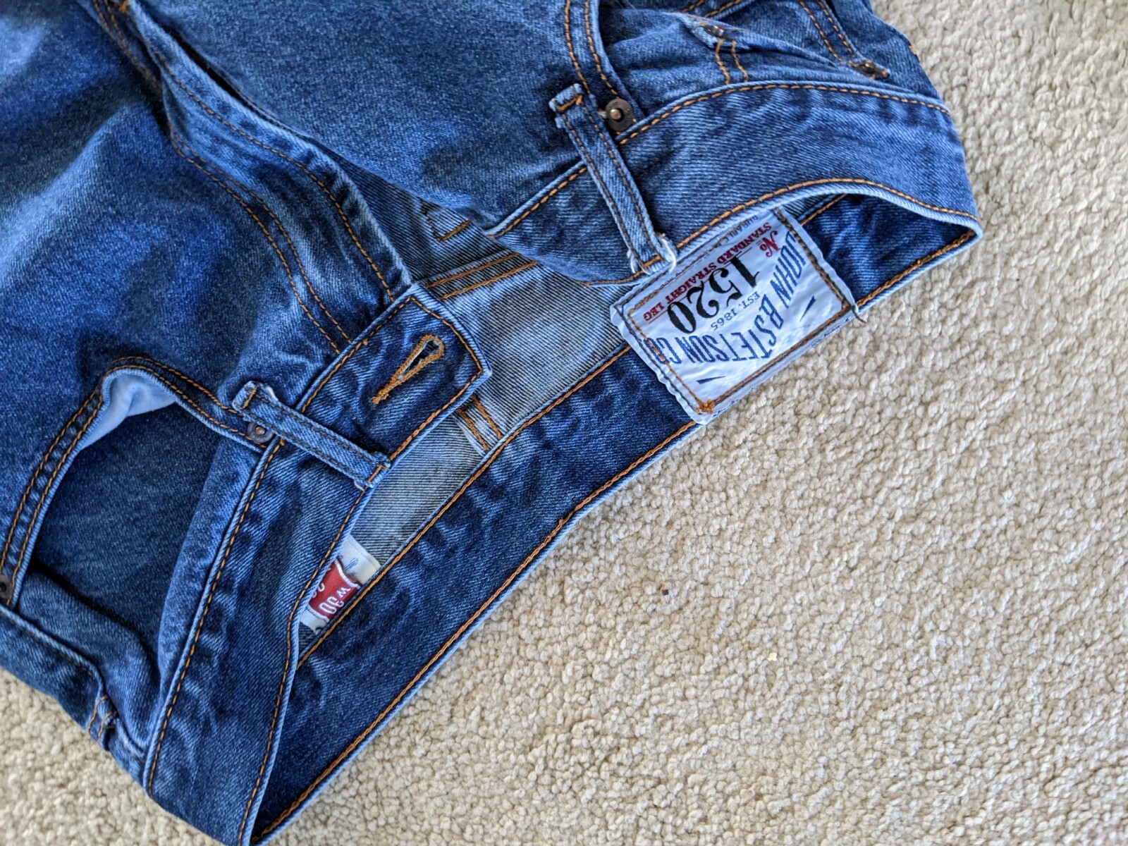 Men s Stetson Jeans 30 X 30 Straight Gem
