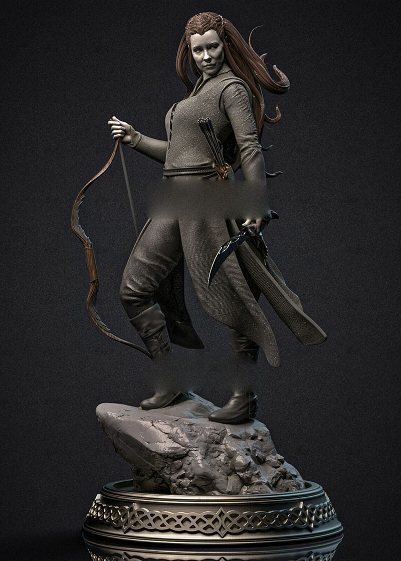 1/8 26cm Tauriel 3D Print Figure GK Model Kit Unpainted Unassembled ...