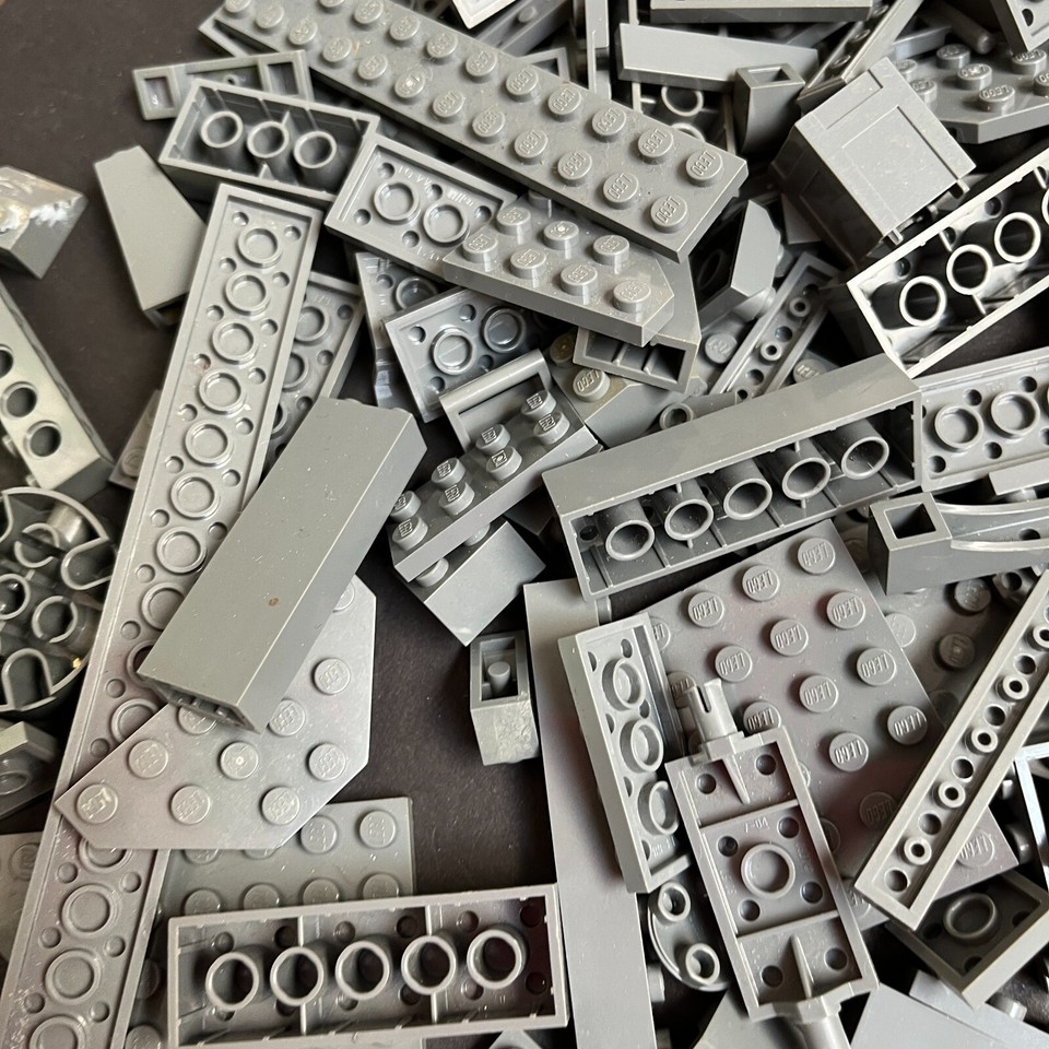 1 lb Lot Dark Gray Lego Piece Huge Bulk Lot Mixed Bricks Parts Star ...