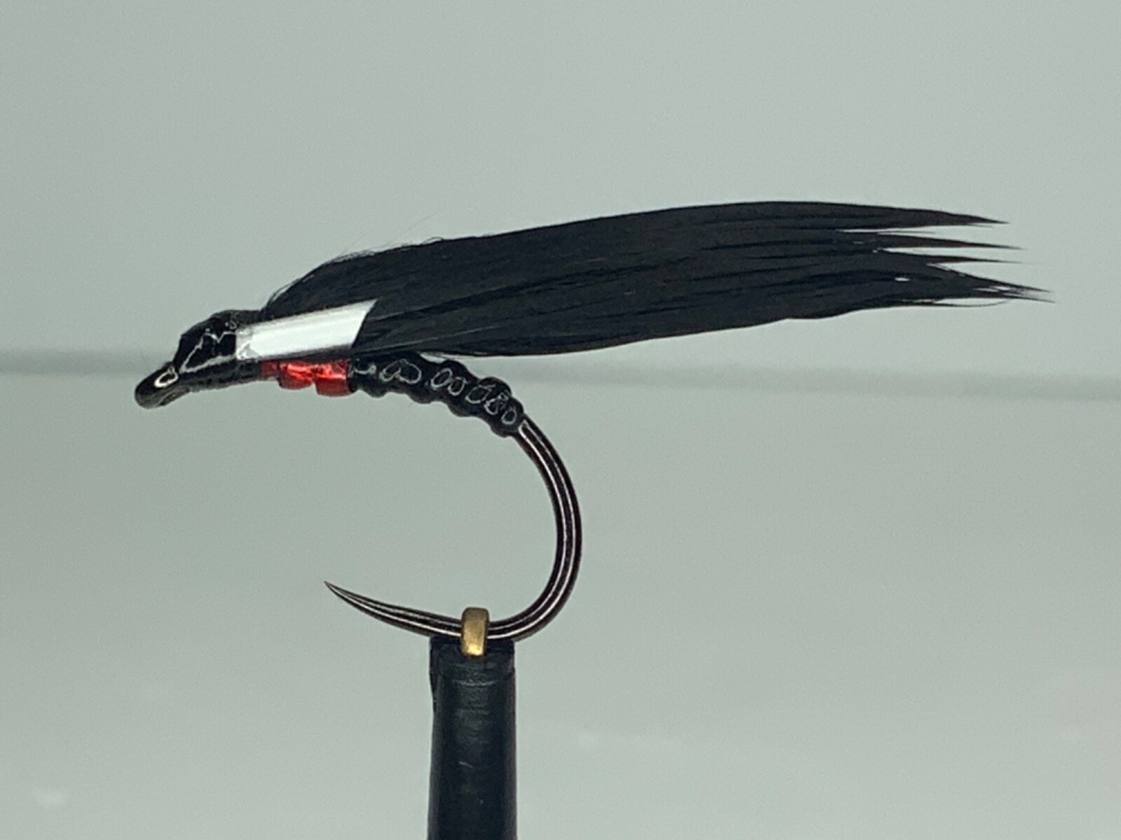 Cormorant Fishing Trout Fishing Flies 3 X Black & Red Holo Cormorants ...