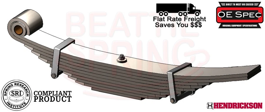Hendrickson Walking Beam Suspension Leaf Spring 12 Leaf, 41% OFF
