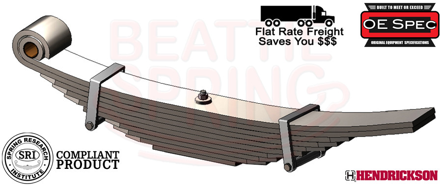 Genuine Hendrickson Walking Beam Suspension Leaf Spring 10 Leaf | eBay