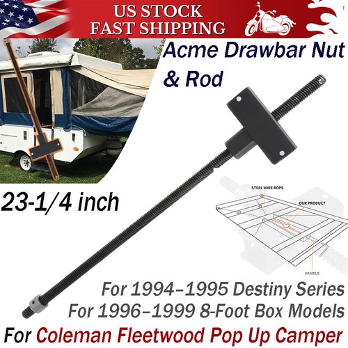 For Coleman Fleetwood Pop Up Camper Acme Drawbar Nut & Rod Whiffle Tree ...
