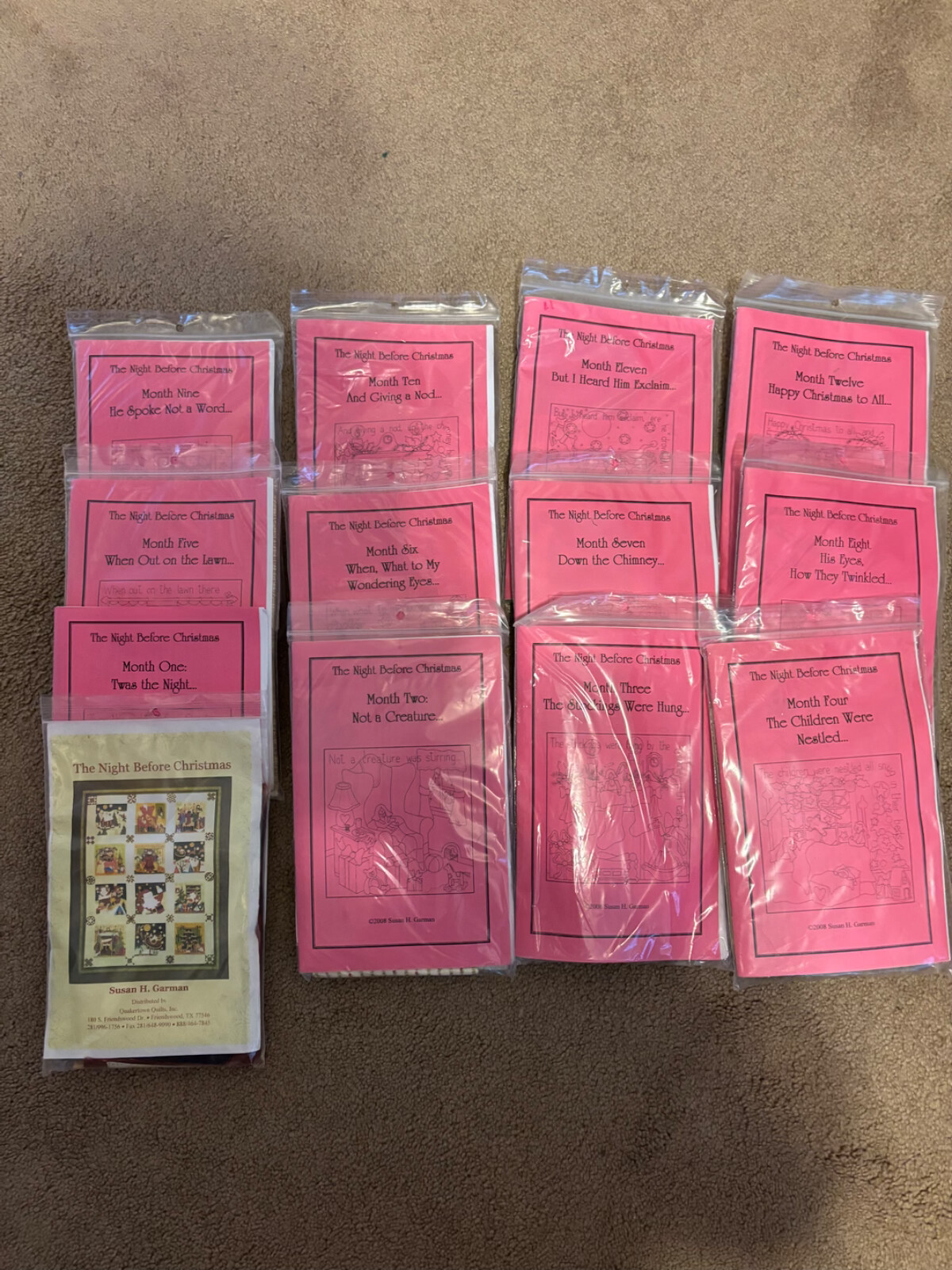 Susan Garman The Night Before Christmas Applique quilt kit | eBay